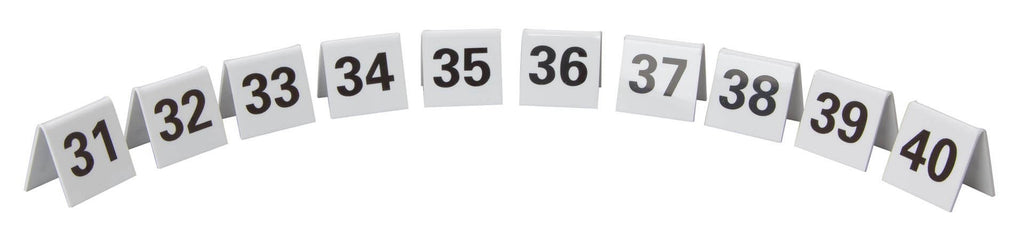 Plastic Table Numbers Set 31-40 – Festivals Direct